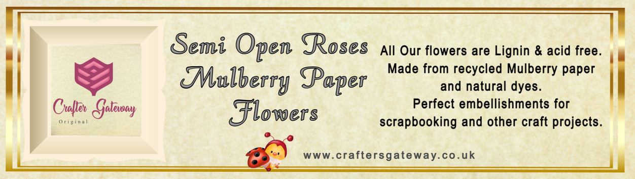 SEMI OPEN ROSES / ROSES / MULBERRY PAPER FLOWERS / PRODUCTS | Crafters ...