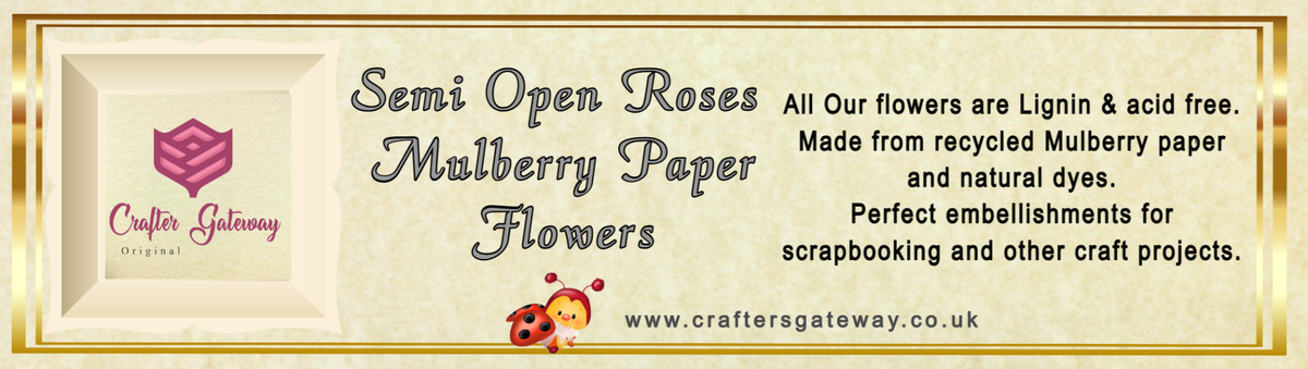 SEMI OPEN ROSES / ROSES / MULBERRY PAPER FLOWERS / PRODUCTS | Crafters ...