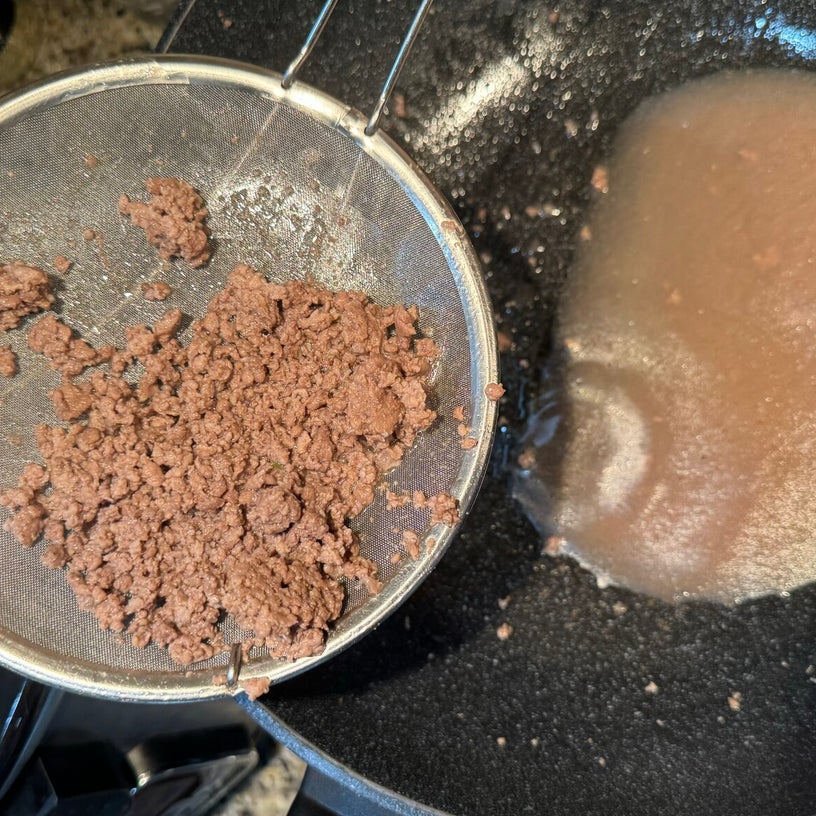 Straining fat from pan / Helpful Hacks | Cooking with Aloha, Texas Style