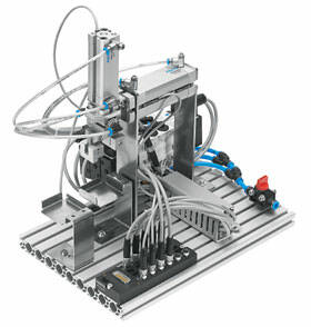 Festo Meclab systeem 3 Handling station | Kamptec technische leermiddelen