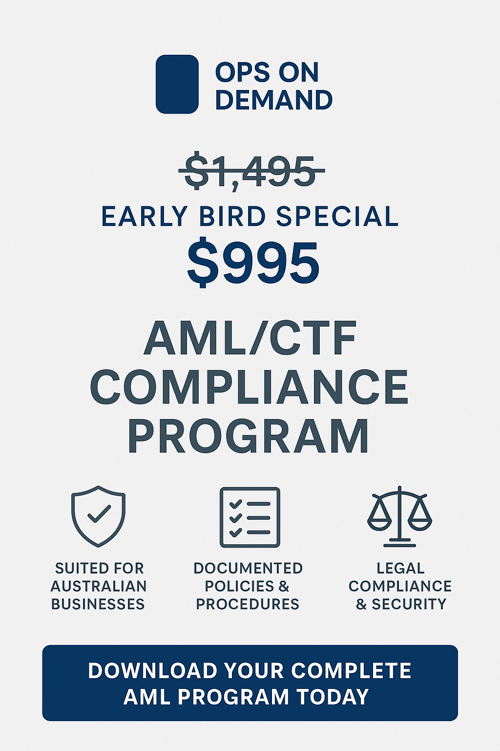 AML Program Templates – Buy Complete AML/CTF Compliance Packs