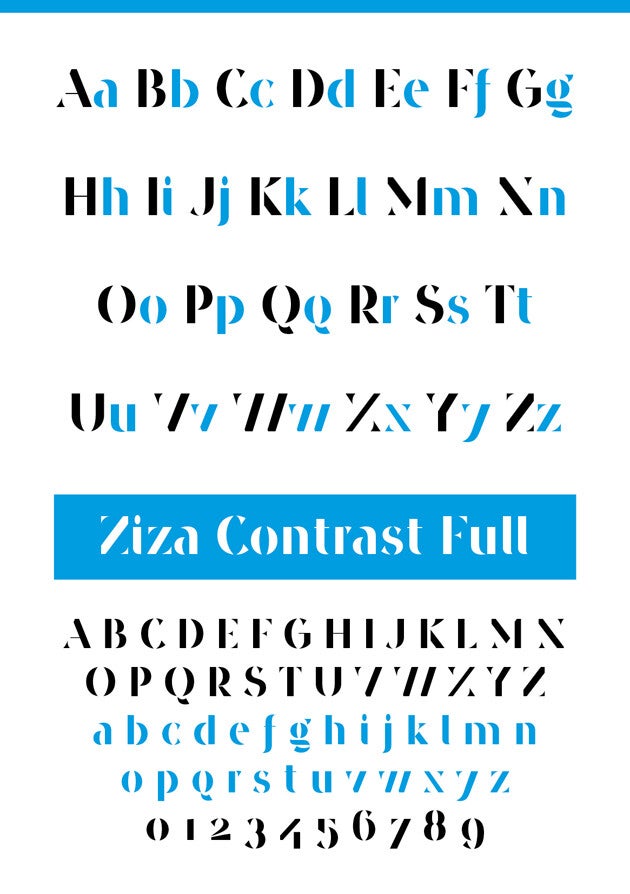 Ziza Full family | novotyposhop