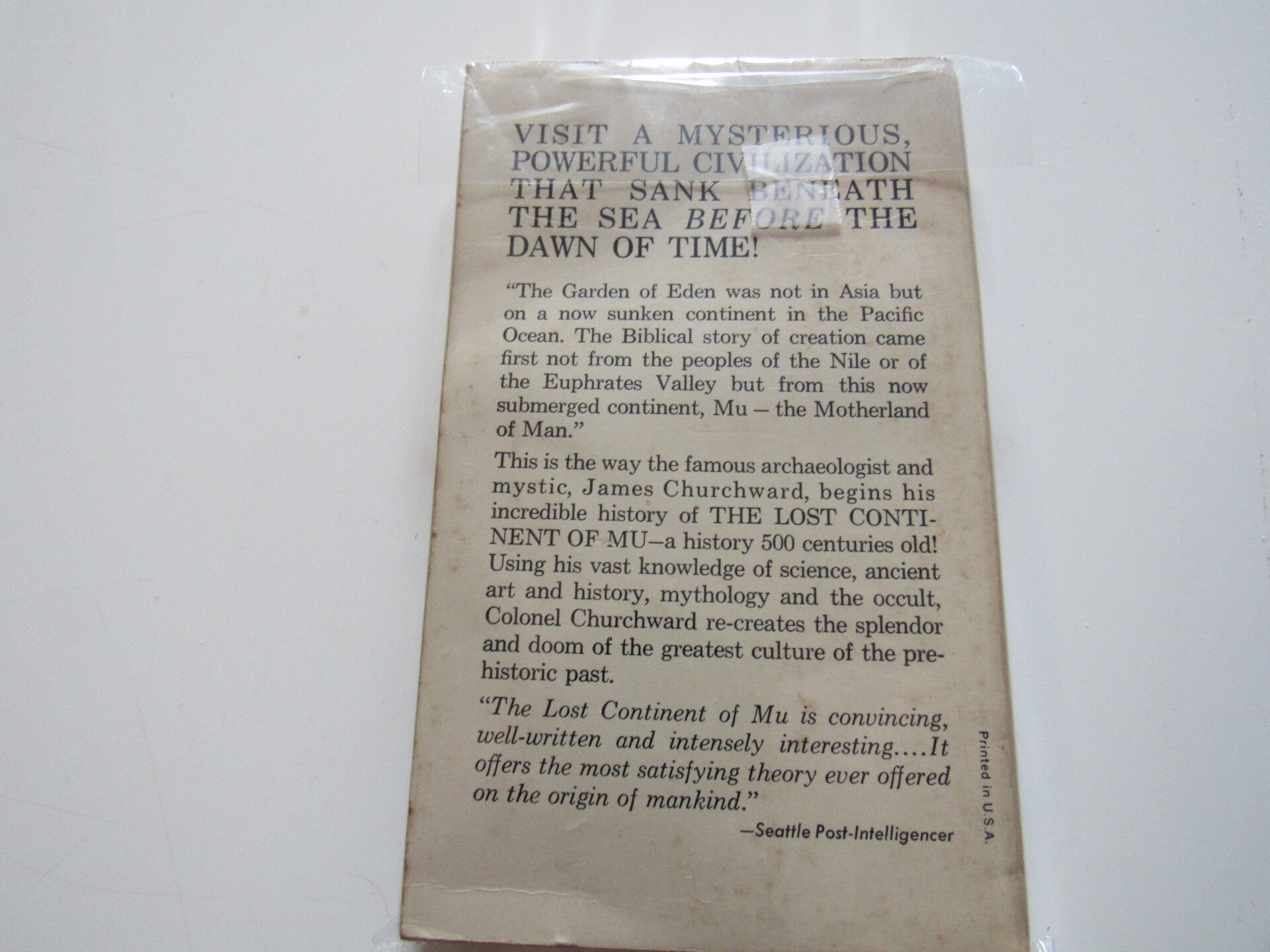 The Lost Continent of Mu by James Churchward | Castle Books and Tea