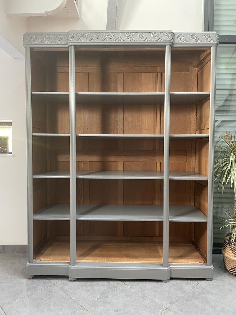 Transformer Une Armoire Ancienne En Bibliotheque