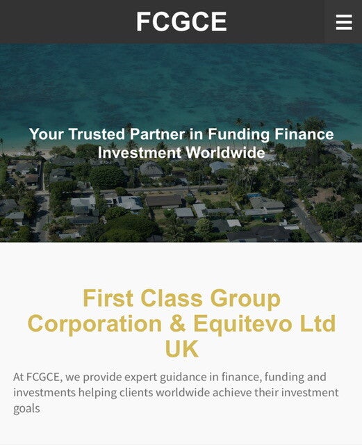 First Class Group Corporation & Equitevo Ltd UK