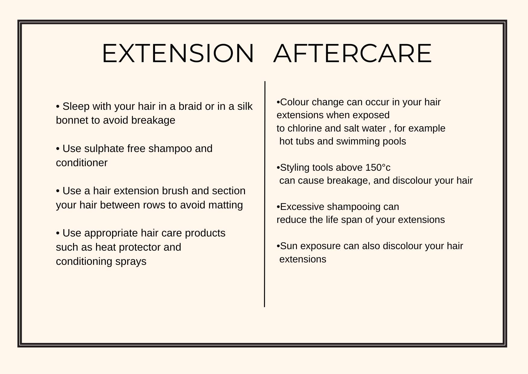 Aftercare Instructions Divine Hair Uk Aftercare Instructions Divine Hair Uk