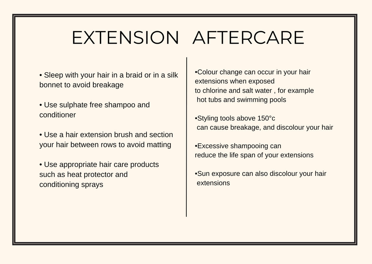 Aftercare Instructions | Divine Hair Uk