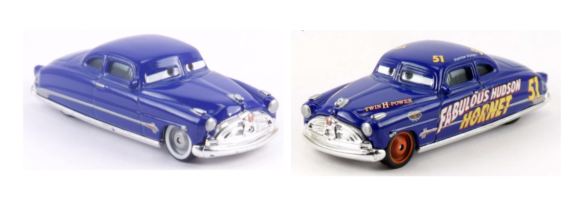 Doc Hudson en Fabulous Doc Hudson with red wheels | Jacktoys