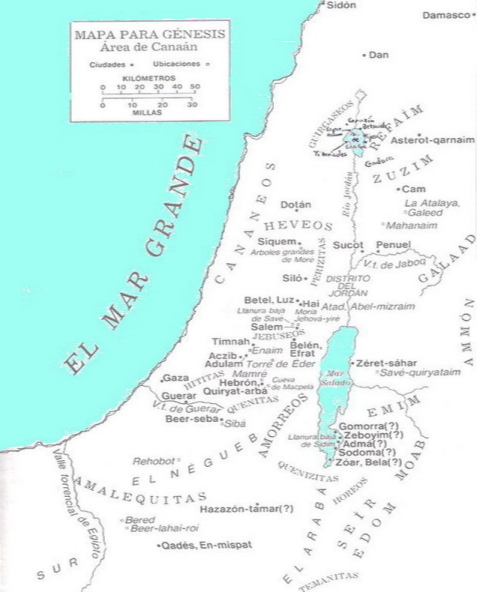 Génesis / Israel en el Antiguo Testamento / Mapas Bíblicos / Estudios y ...