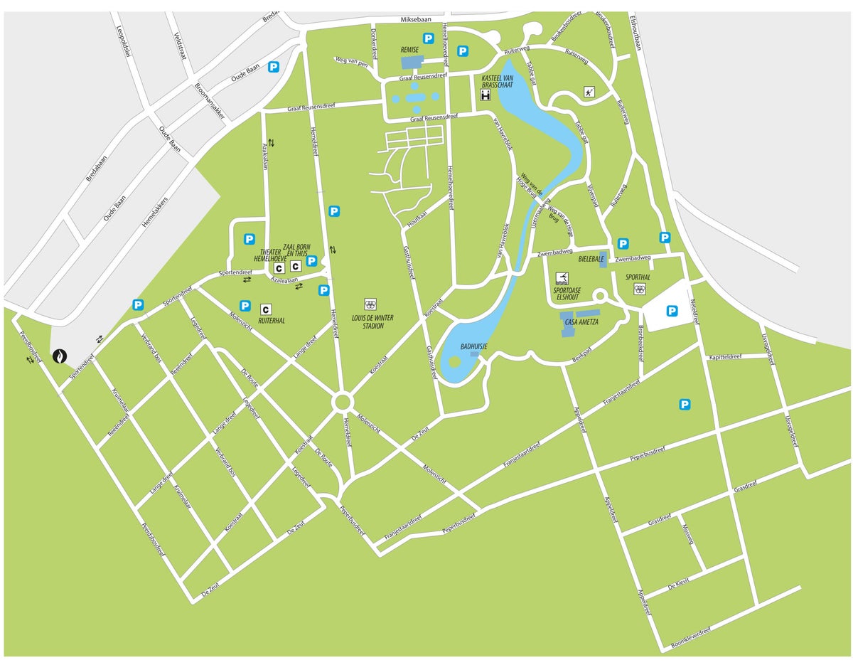 Gratis digitale plannen bossen en parken Brasschaat