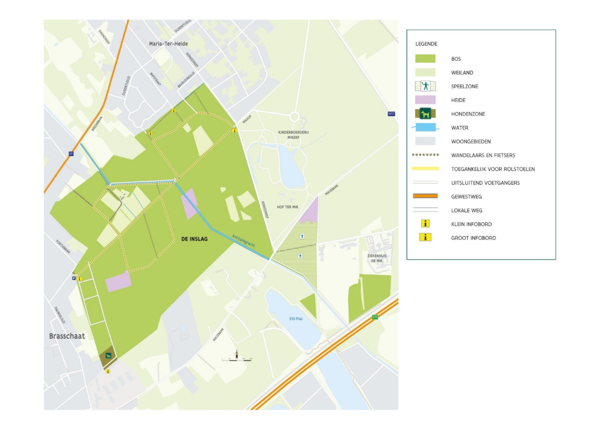 Gratis digitale plannen bossen en parken Brasschaat