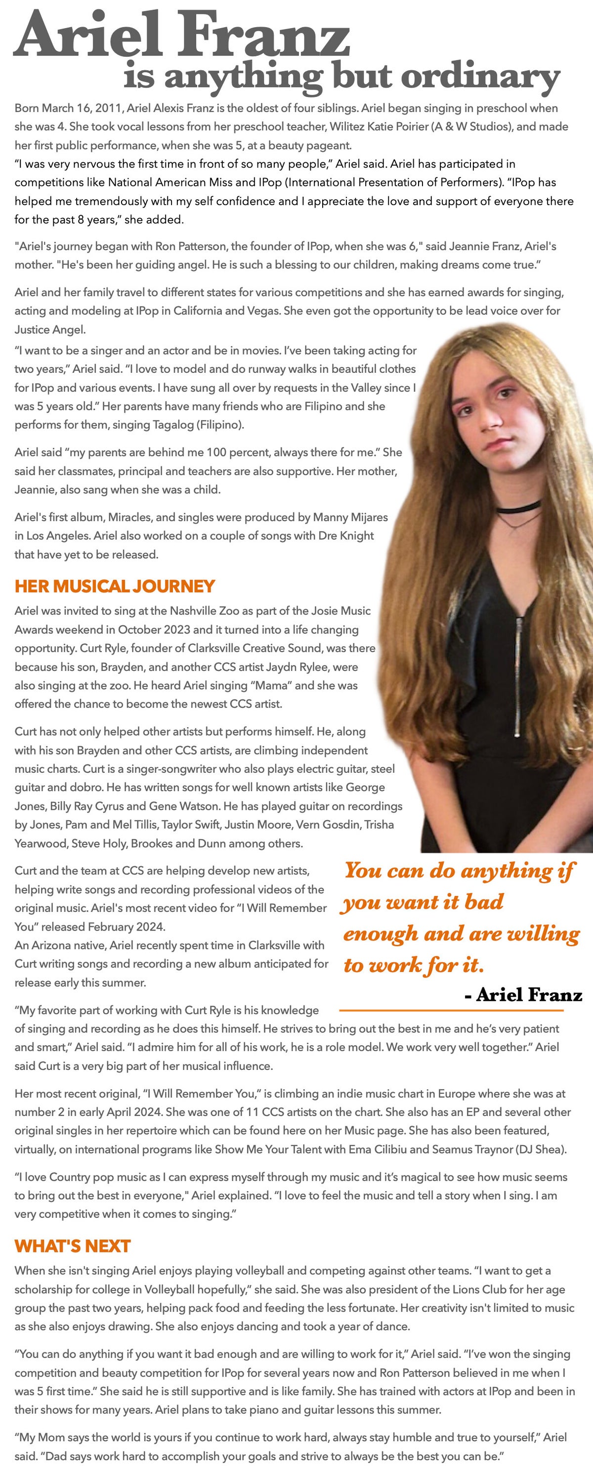 Ariel Franz Bio | ArielFranz