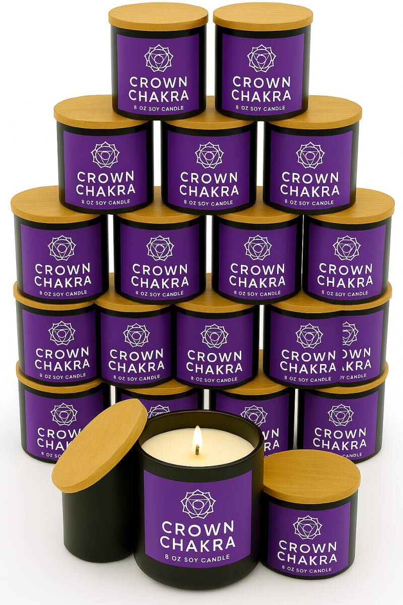 Crown Chakra candle- 8 OZ | thecosmicledger