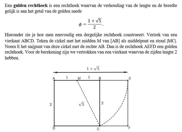 Gulden snede, gulden rechthoek en gulden balk | PIPHI