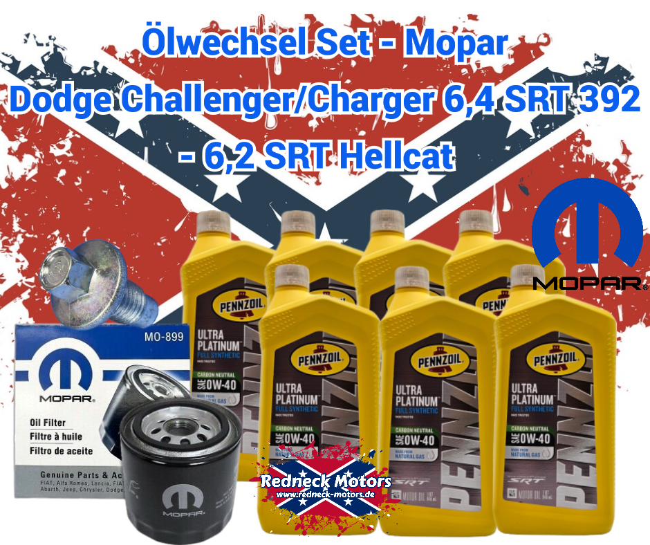 Ölwechsel Set - Mopar Dodge Challenger/Charger 6,4 SRT 392 - 6,2 SRT ...
