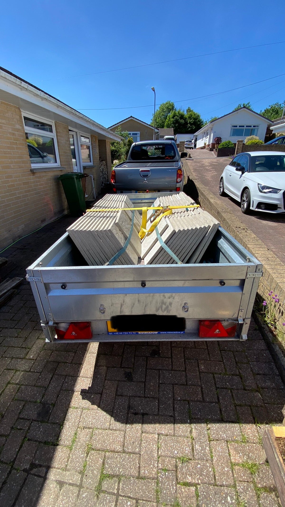 Man with trailer