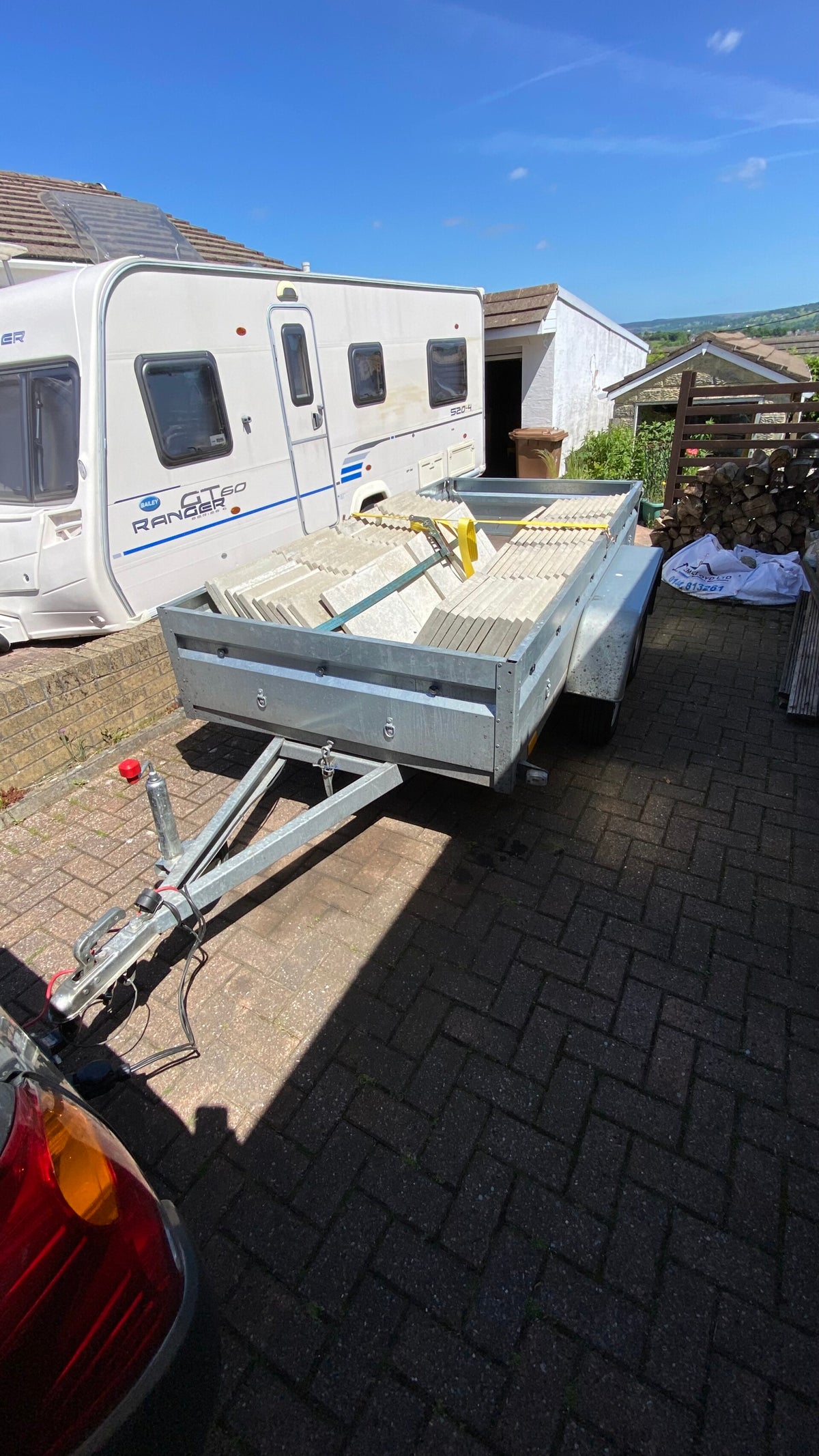Man with trailer