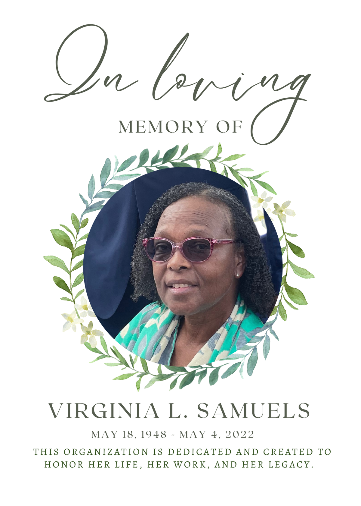 Virginia Samuels Cares, Inc.
