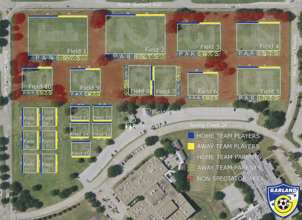 Fields | Official Garland Soccer Association