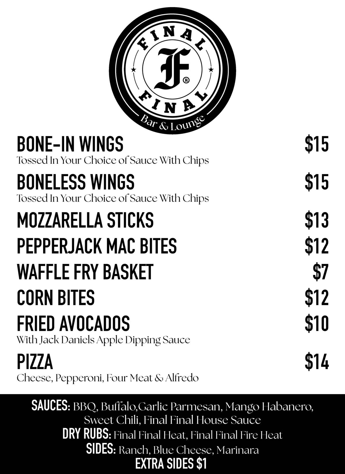 Menu | Final Final ND