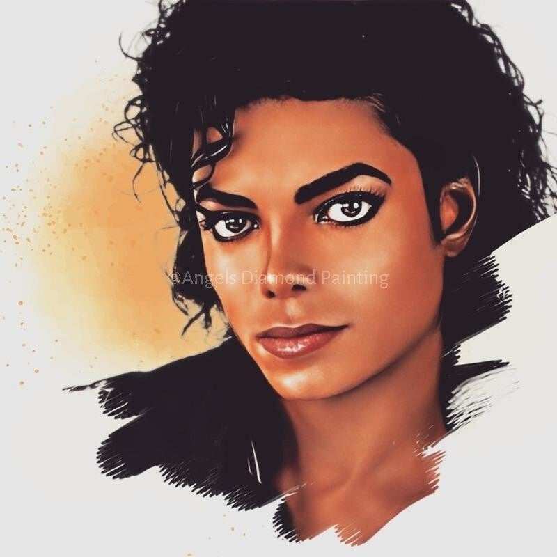 Diamond Painting Portret Michael Jackson 2 | Angels Diamond Painting