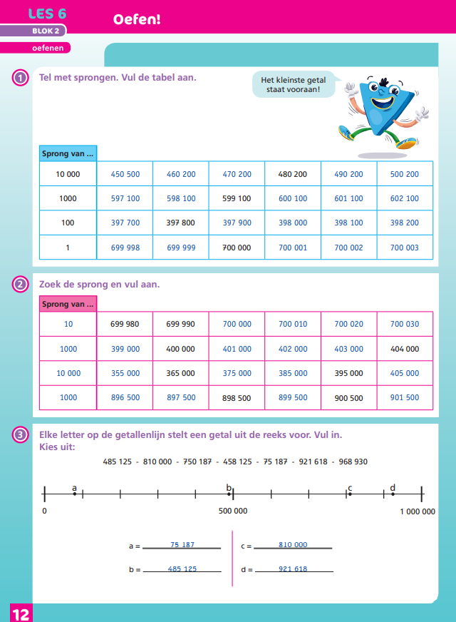 Blok 2: correctiesleutels oefenlessen / Wiskunde / Oefenen op de vakken ...