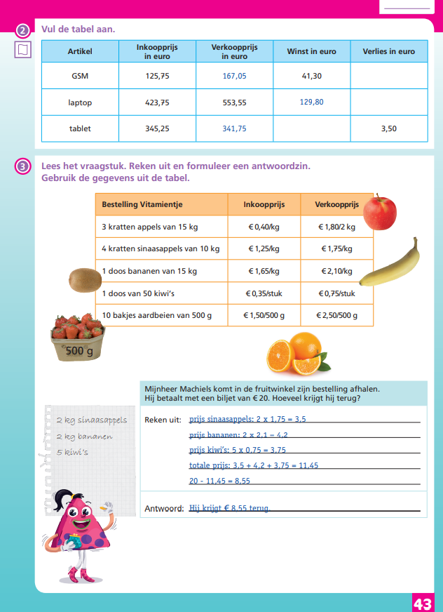 Blok 2: correctiesleutels oefenlessen / Wiskunde / Oefenen op de vakken ...
