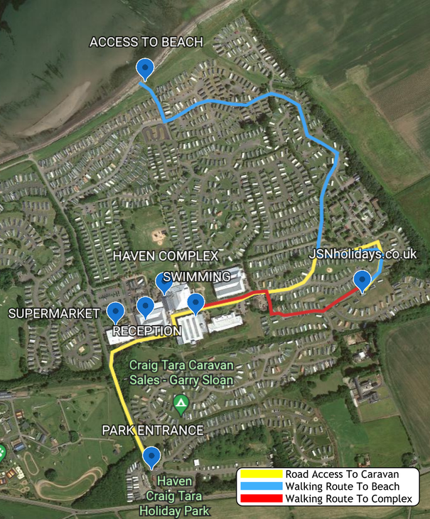 Location | 2 bed caravan Haven Craig Tara