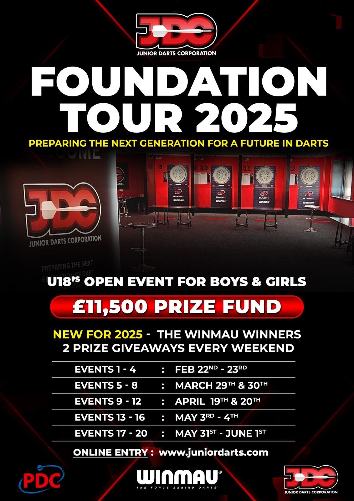 FOUNDATION TOUR / JDC TOURNAMENTS | Junior Darts Corporation