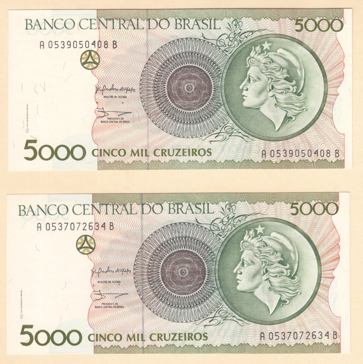 BRASIL - 1990 - C.222 - 5000 CRUZEIROS | PORTUGAL - COLONIES - BRASIL ...