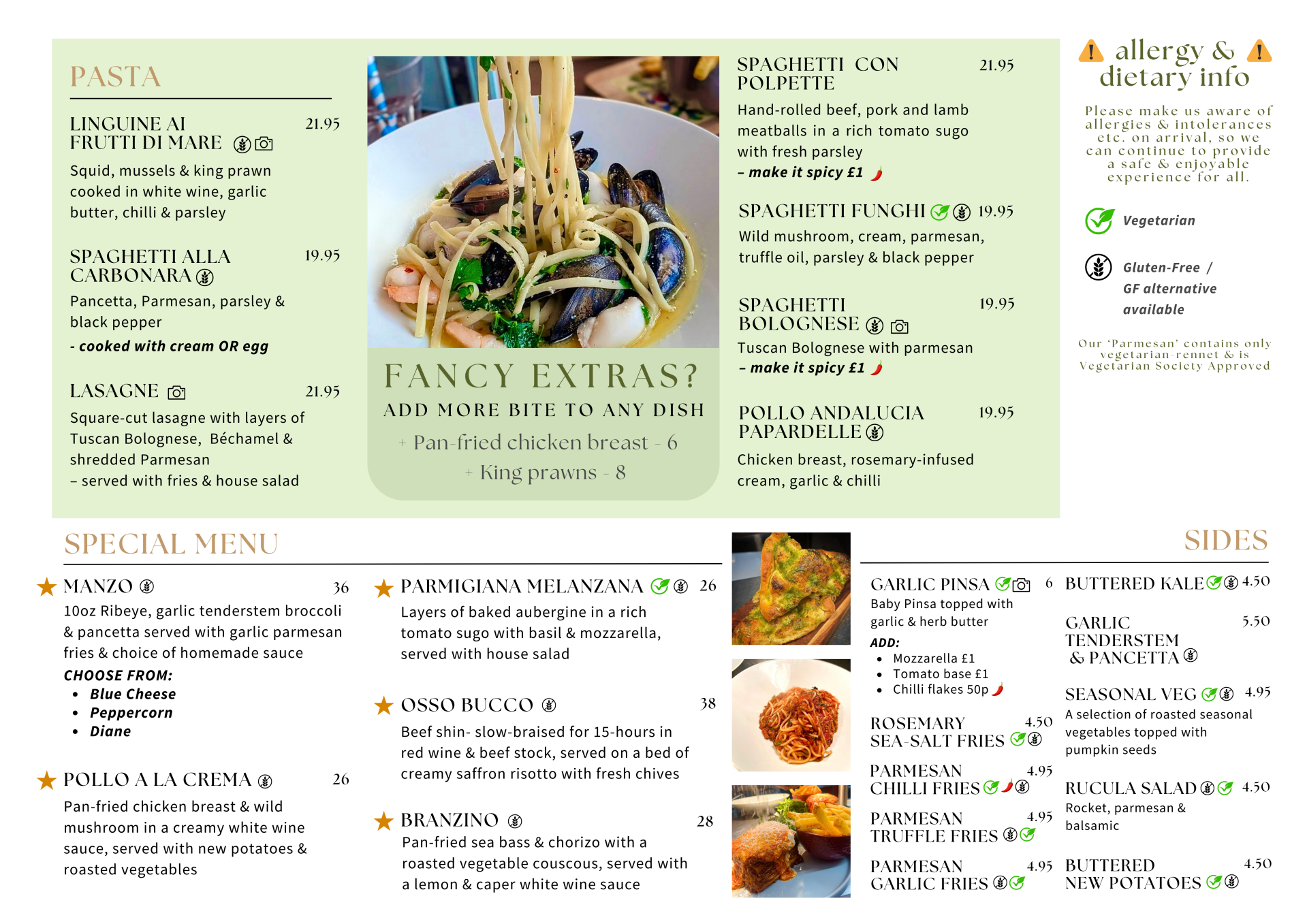 Menu | Saporito