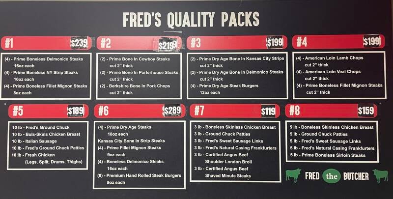 Quality Meat Packs | Fred The Butcher