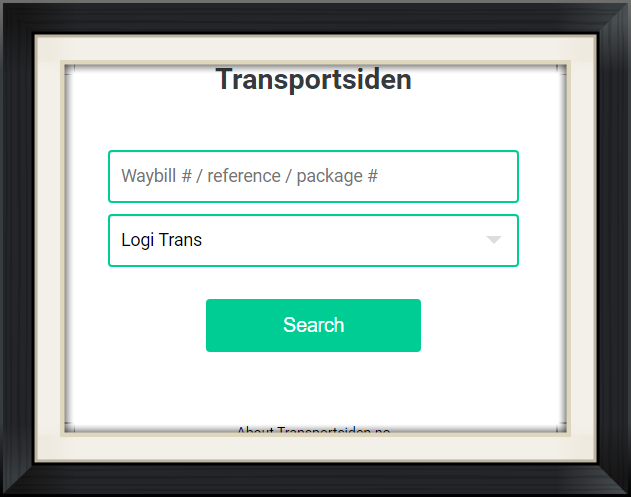 `Sporing og kundeportal