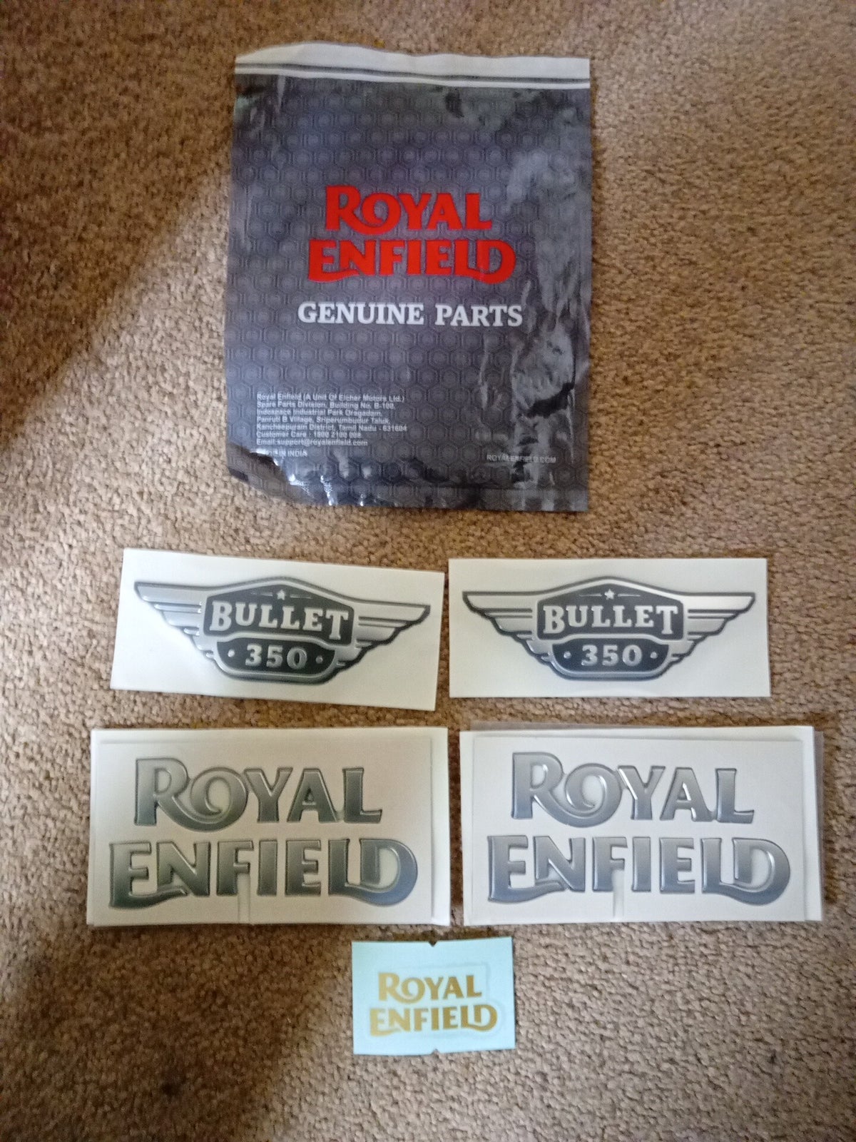Sticker set | Royal Enfield bullet old school spares