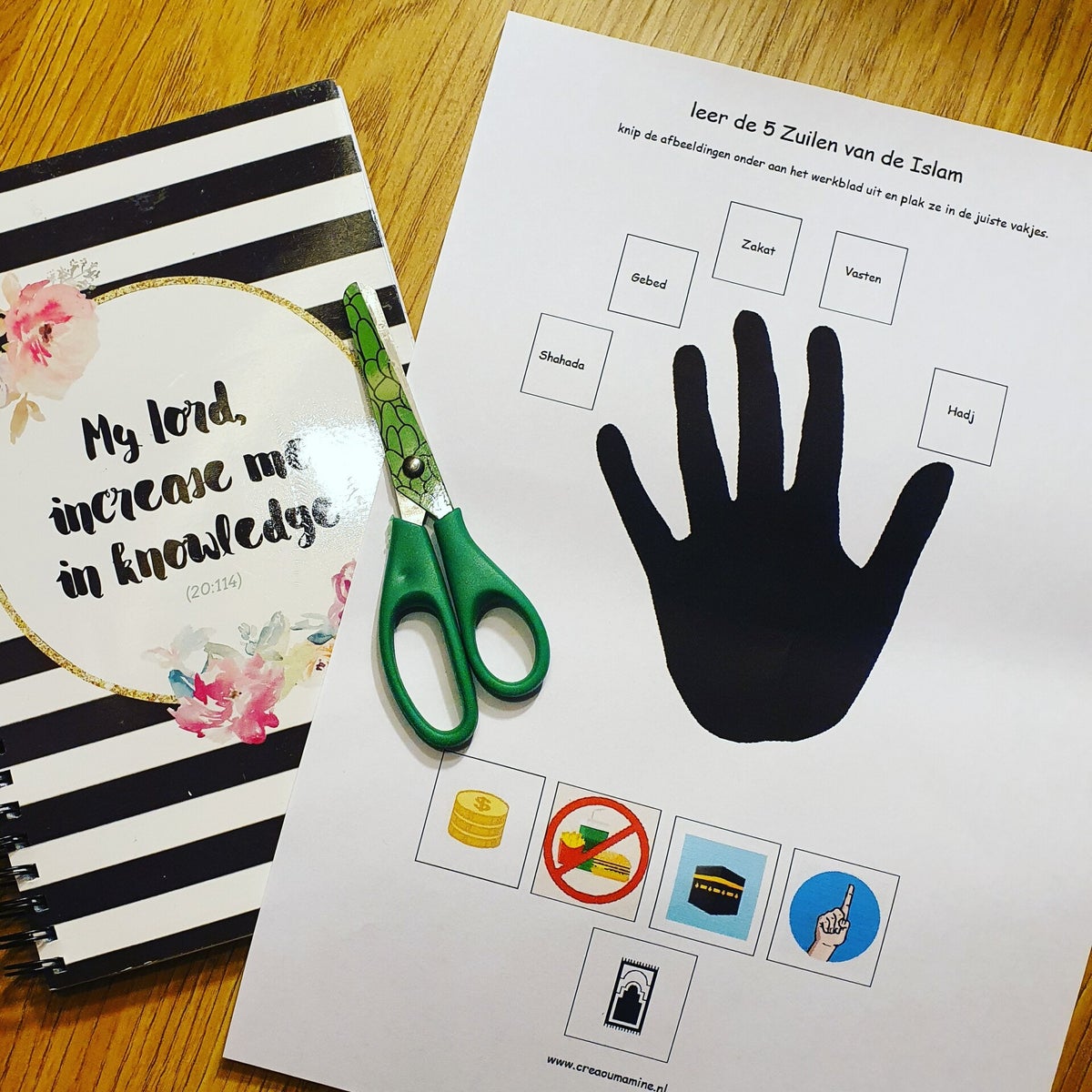 5 zuilen van de Islam knip en plak werkblad / Printables | Crea oum ...