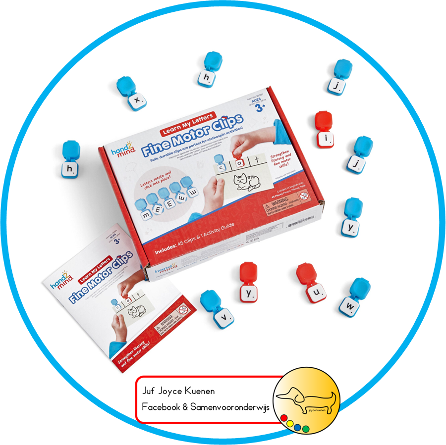 Letter clips / Letters en woorden / Thema's groep 1/2 | Juf Joyce Kuenen