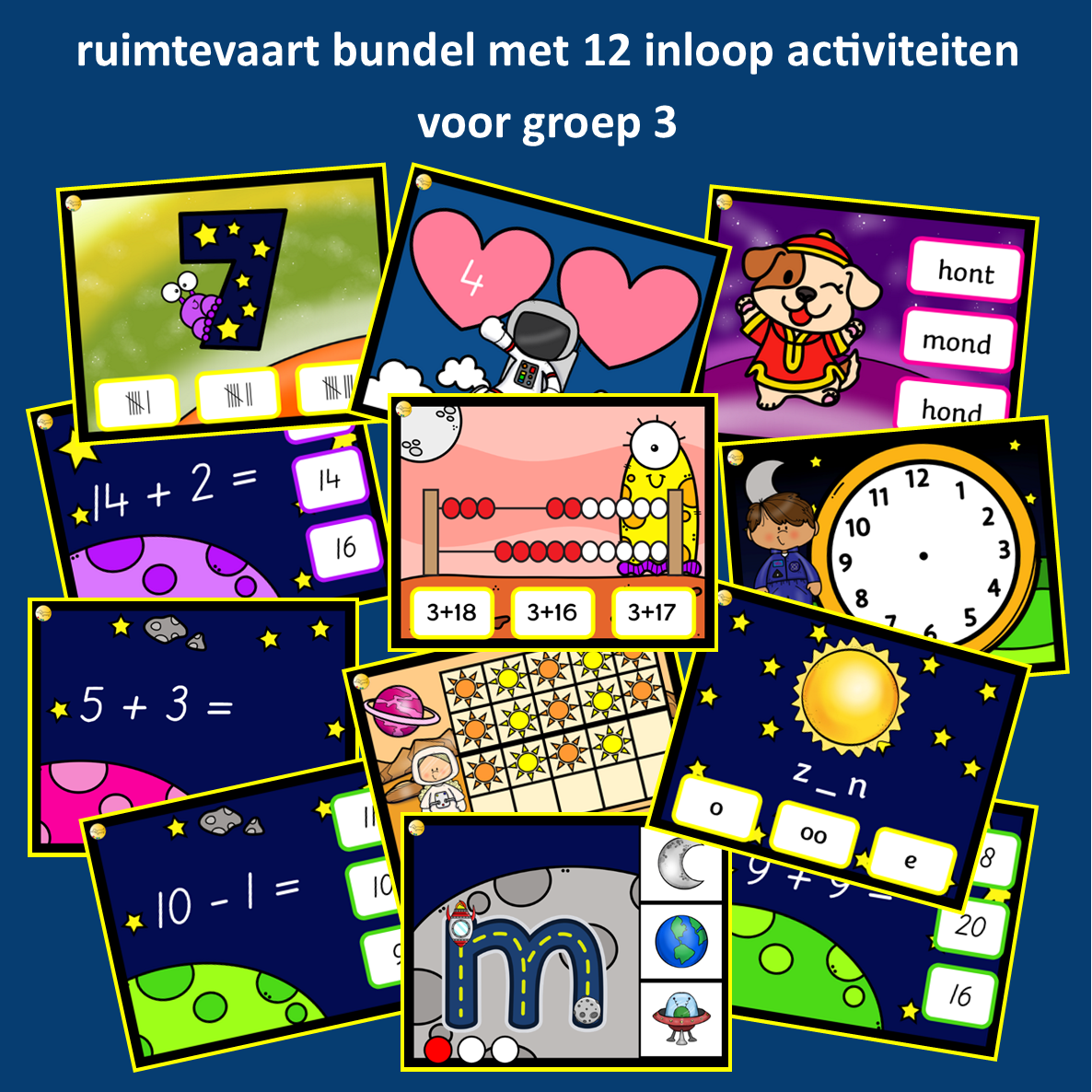 Ruimtevaart inloop activiteiten voor groep 3 | Juf Joyce Kuenen