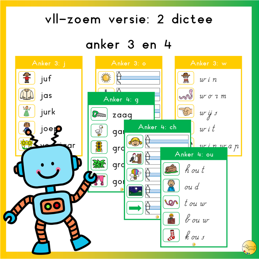 Anker 4: Hallo Wereld / Veilig Leren Lezen Zoem-versie / Thema's groep 3/4 | Juf Joyce Kuenen