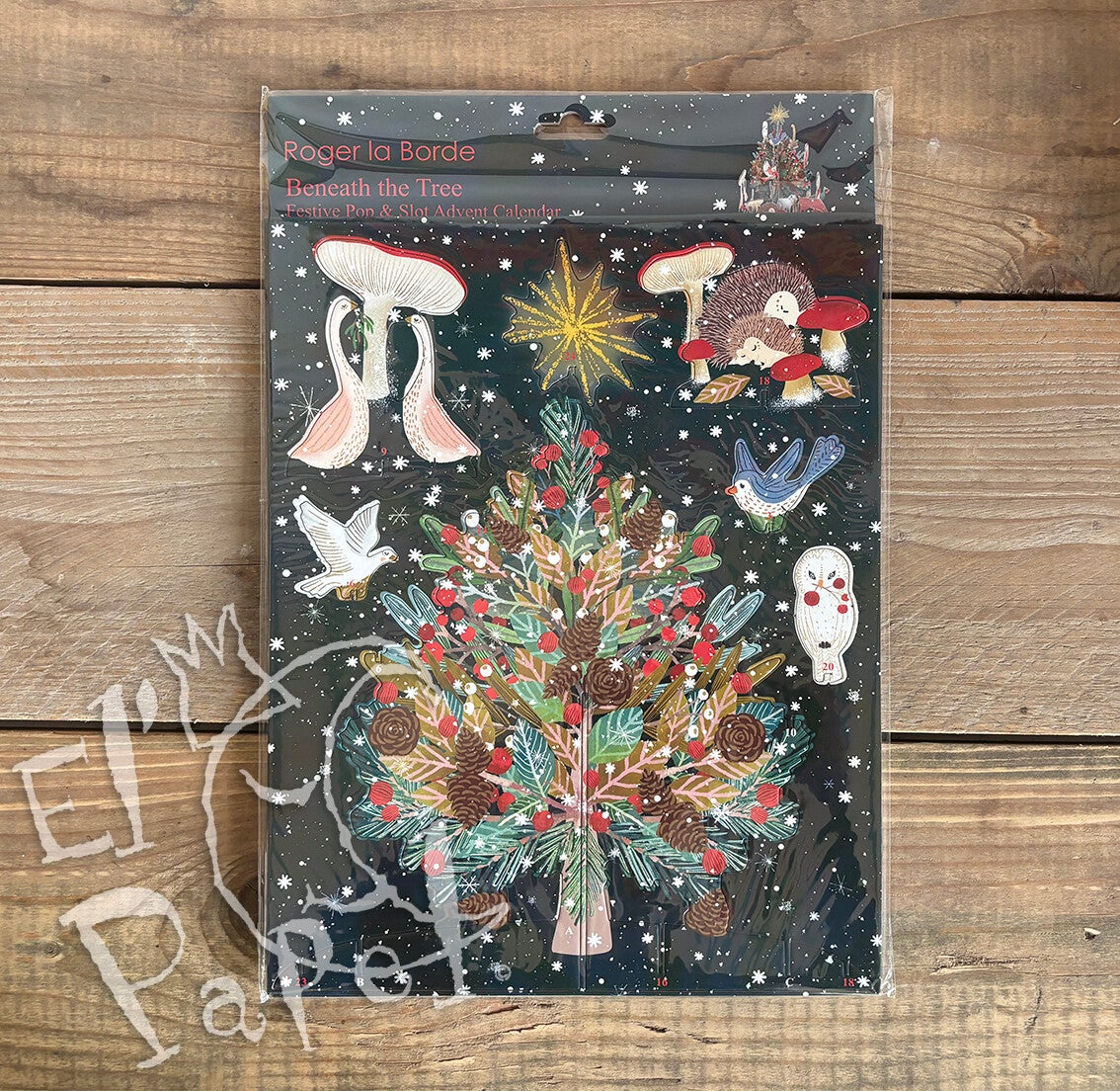 Pop & Slot Kerst Advent kalender 'Onder de boom' | El' Papel