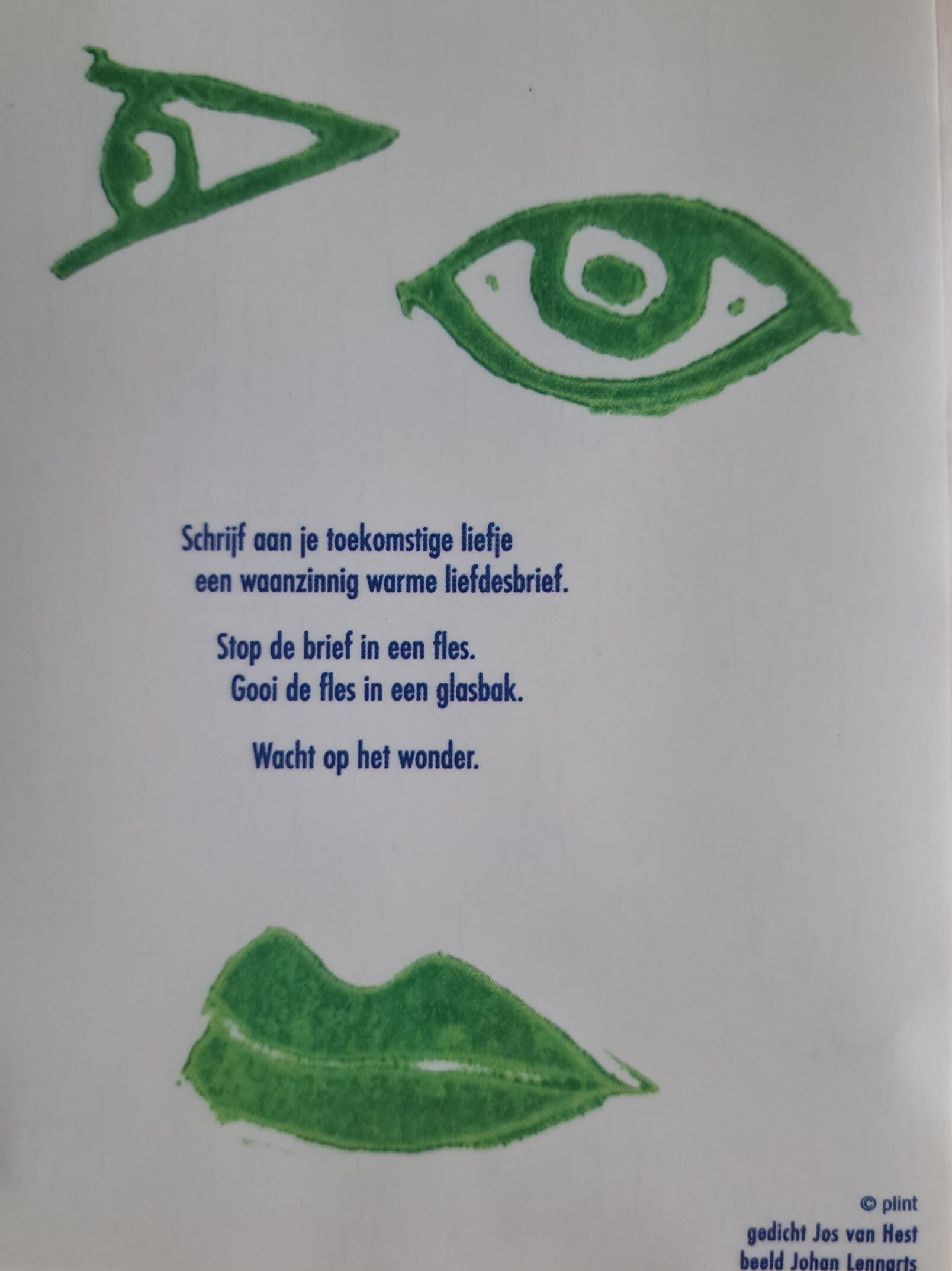 Plint poëtische plakkers | Brievenbusverrassing