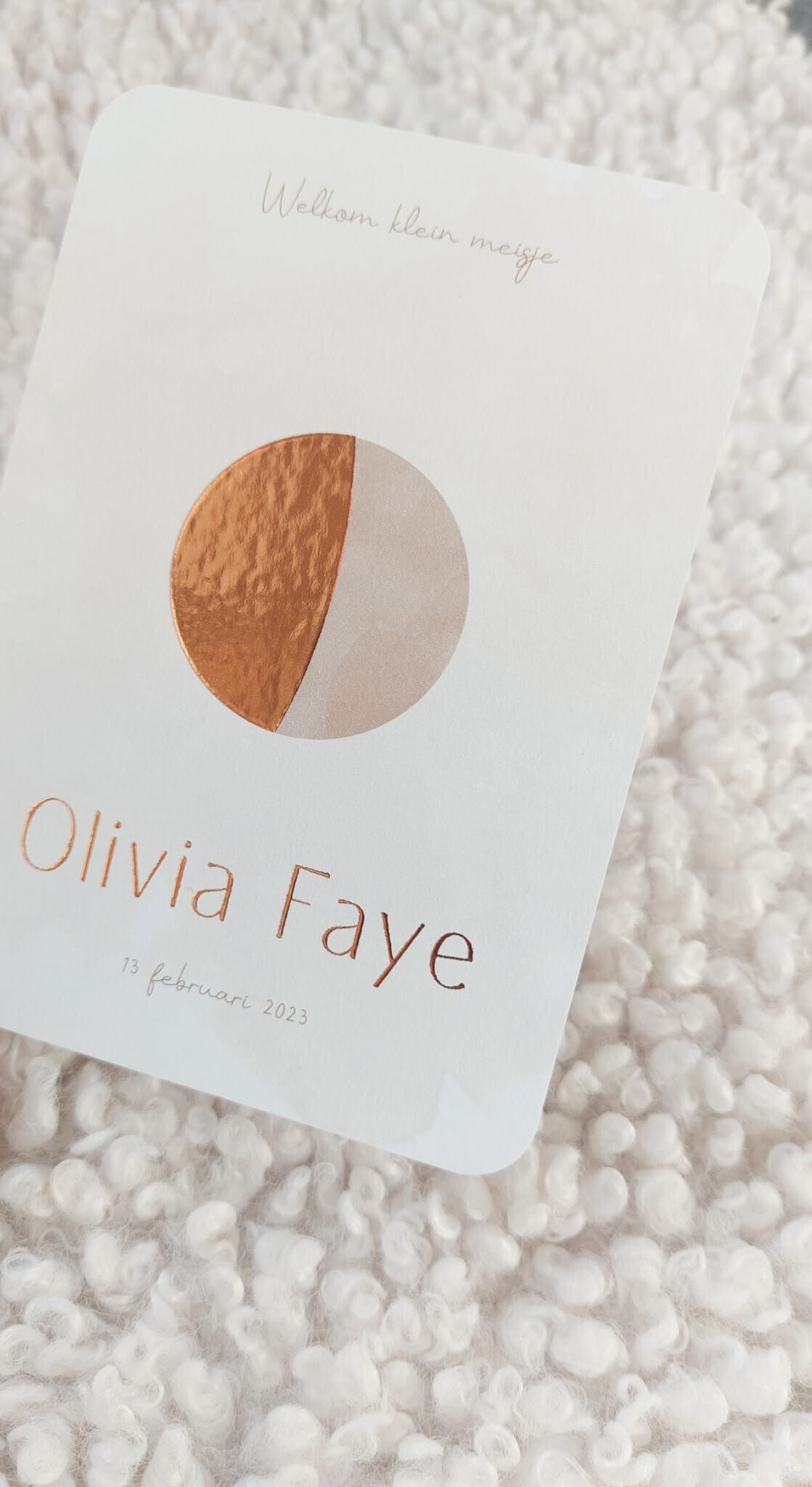 Geboortekaart OLIVIA | ELLIE Studio