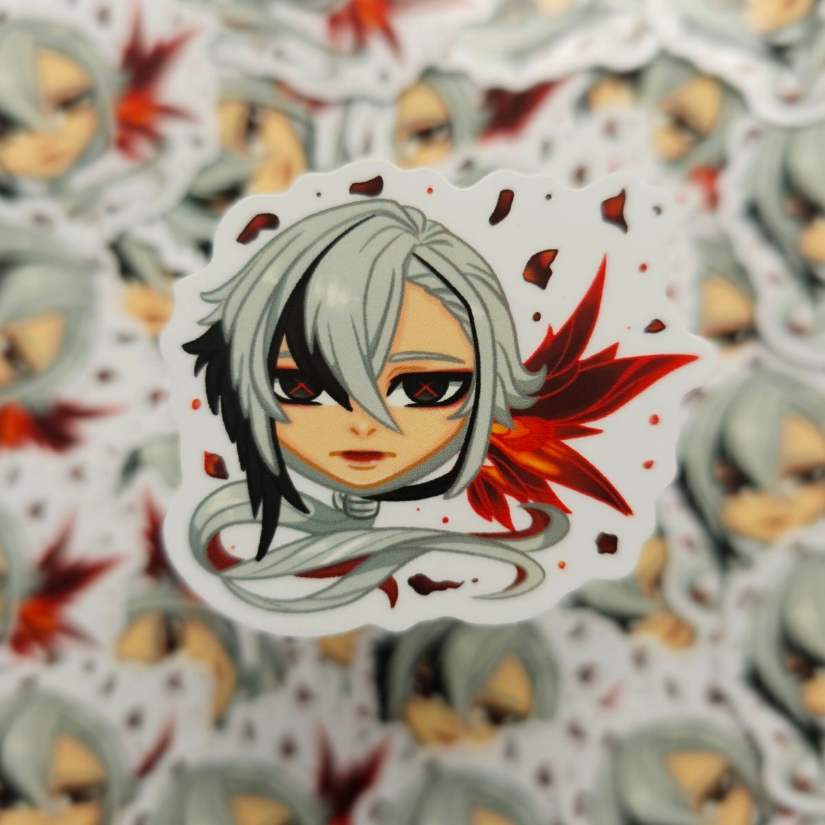 Arlecchino sticker | Genshin Impact | Metalicbunnyarts.com