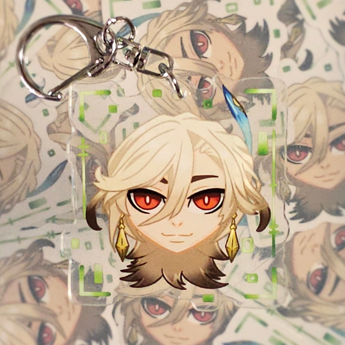 Kaveh keychain | Genshin Impact | Metalicbunnyarts.com