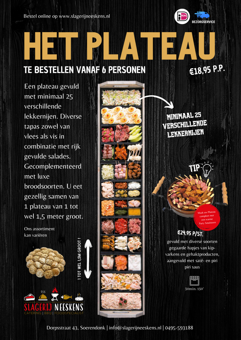 Plateau / Folders | Slagerij Neeskens | FoodSpecialist