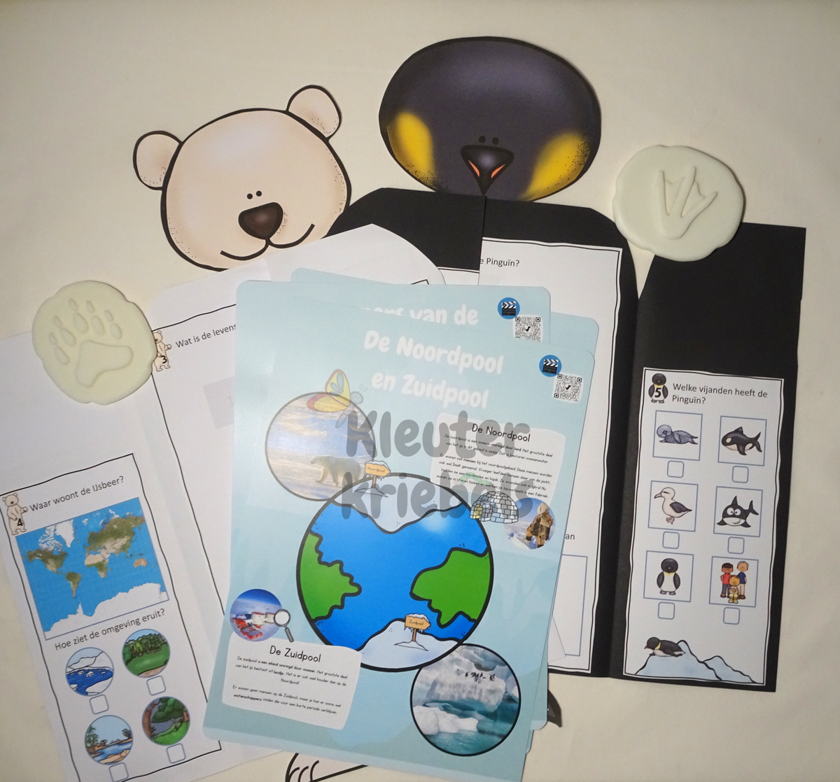 Onderzoekshoek: Noordpool Zuidpool | Kleuter Kriebels