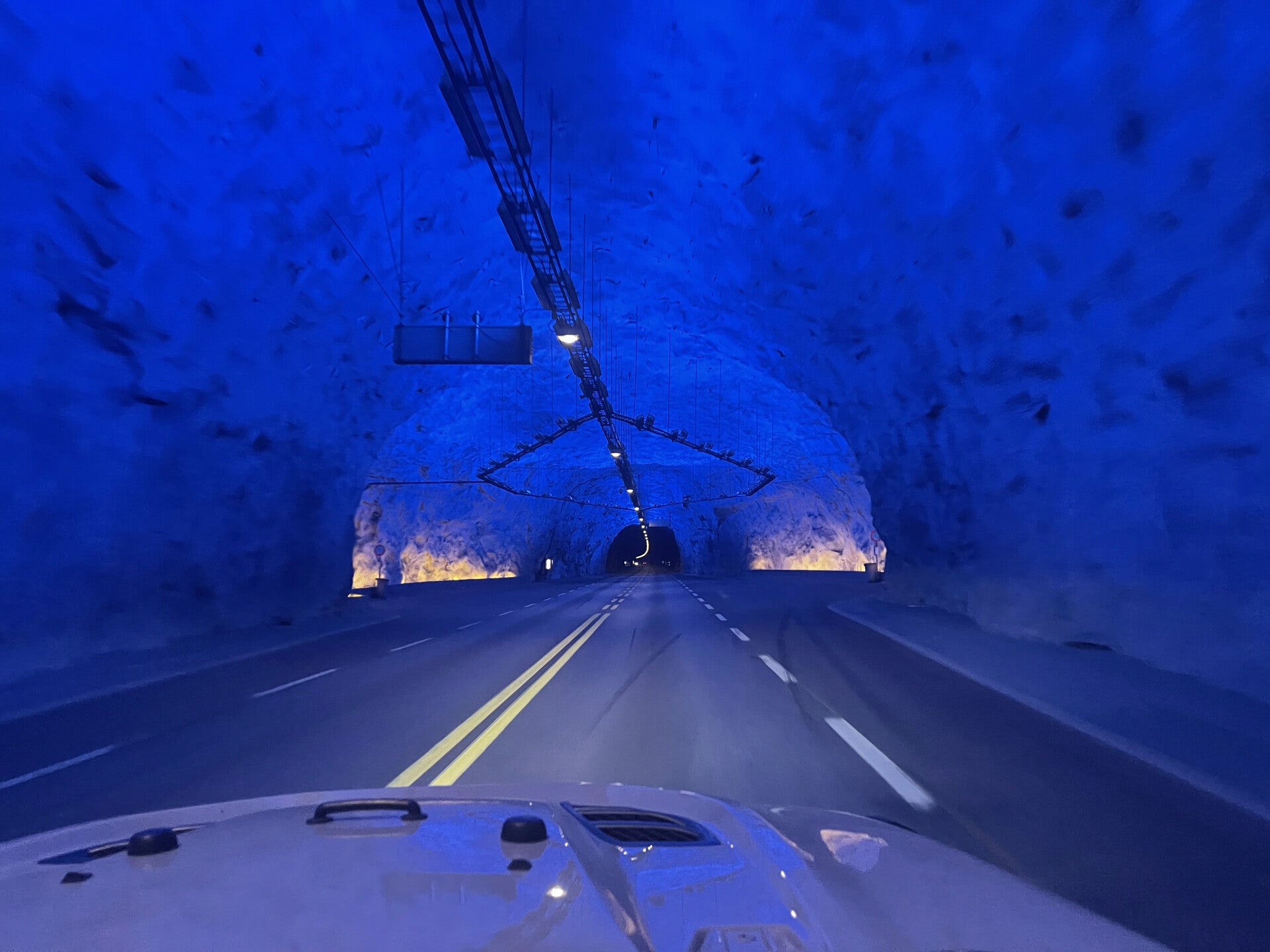 Wahrend Der Fahrt Im Tunnel
