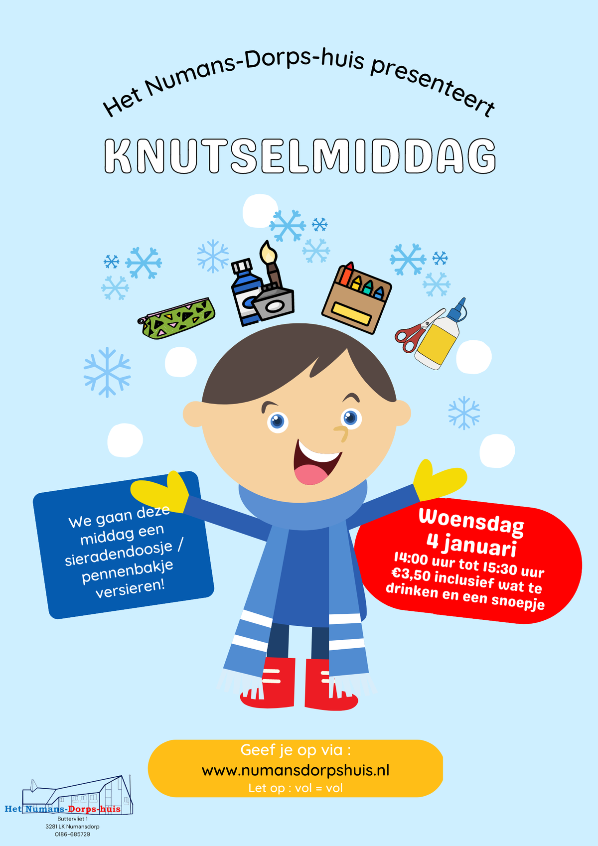 Activiteiten in de kerstvakantie / Actueel | Numansdorpshuis