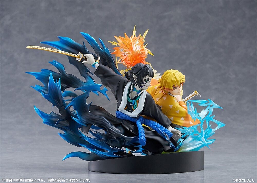 Demon Slayer: Kimetsu no Yaiba PVC Statue Zenitsu Agatsuma & Kaigaku 15 ...