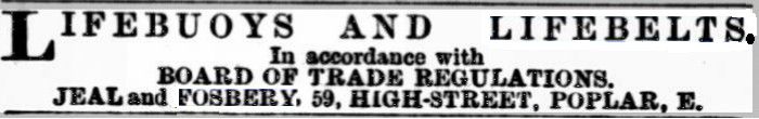 Fosbery & Co London | Titanic's remaining lifebelts
