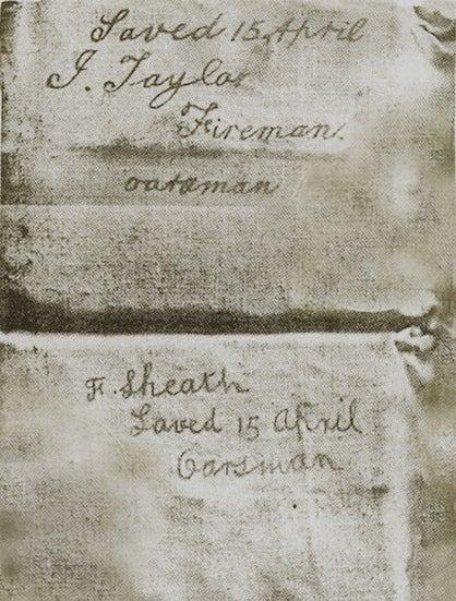 Lifebelt worn by Sir Cosmo Duff Gordon (presumed) / Titanic's Remaining ...